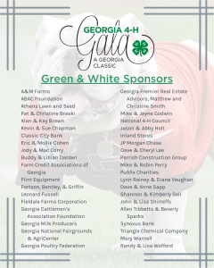 2025GalaSponsorship - Georgia 4-H Foundation